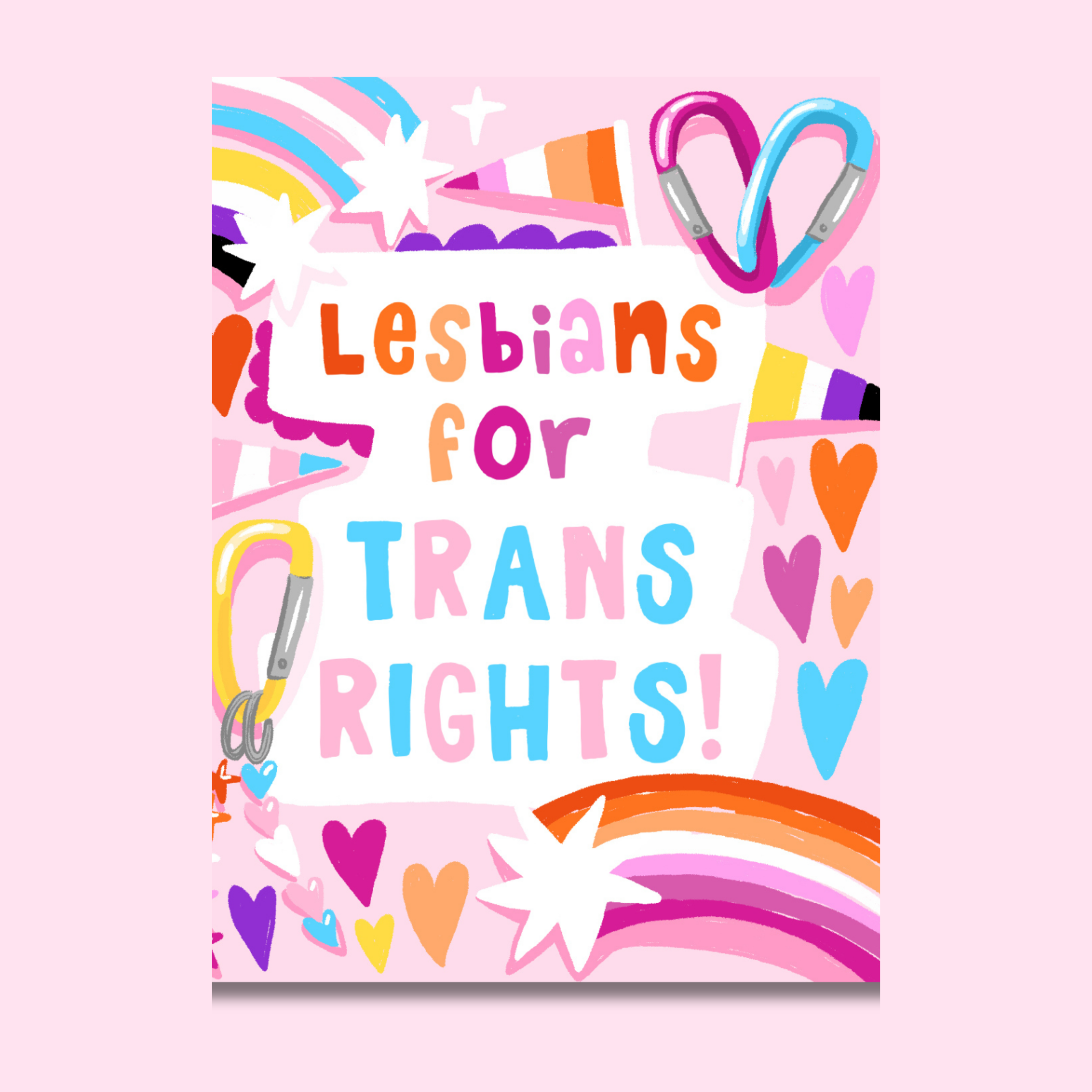 Lesbians for Trans Rights Art Print – Mimo
